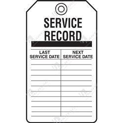 Equipment Servicing Tags - Hartac Australia