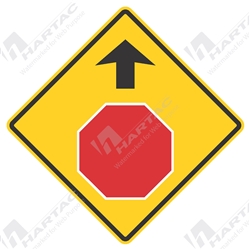 W3-1A - Traffic (Warning) "Stop Sign Ahead" Aluminium Reflective Class ...