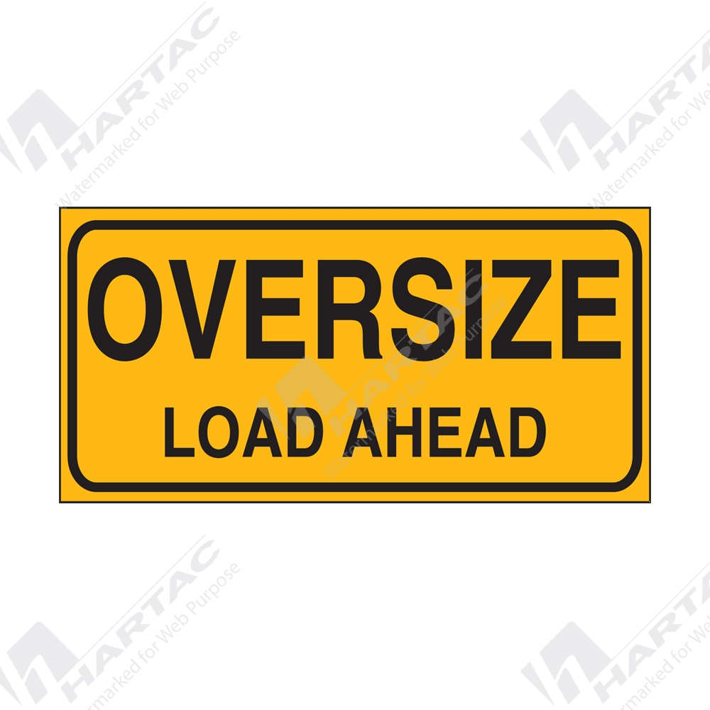 Vehicle & Truck Identification - Oversize Load Ahead Pilot Sign Metal ...