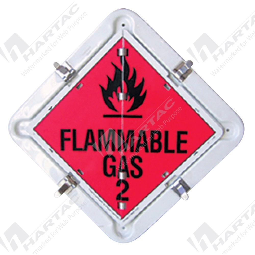 Vehicle & Truck Identification - 350*350 Haz Metal/Plastic Flip Over ...