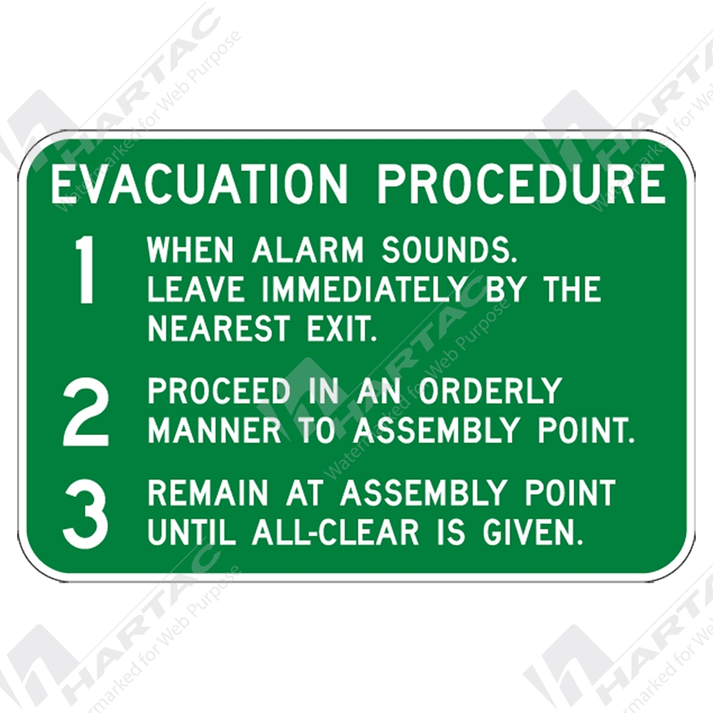 Emergency Information Signs - Emergency Info Sign Evacuation Procedure ...