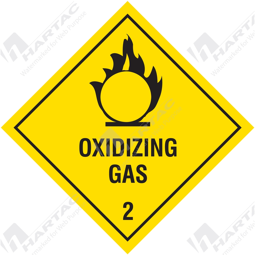 Oxidizer Sign