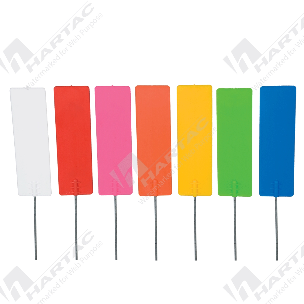 110010804 - Pin Markers (500mm Stake) - Blue - Hartac Australia