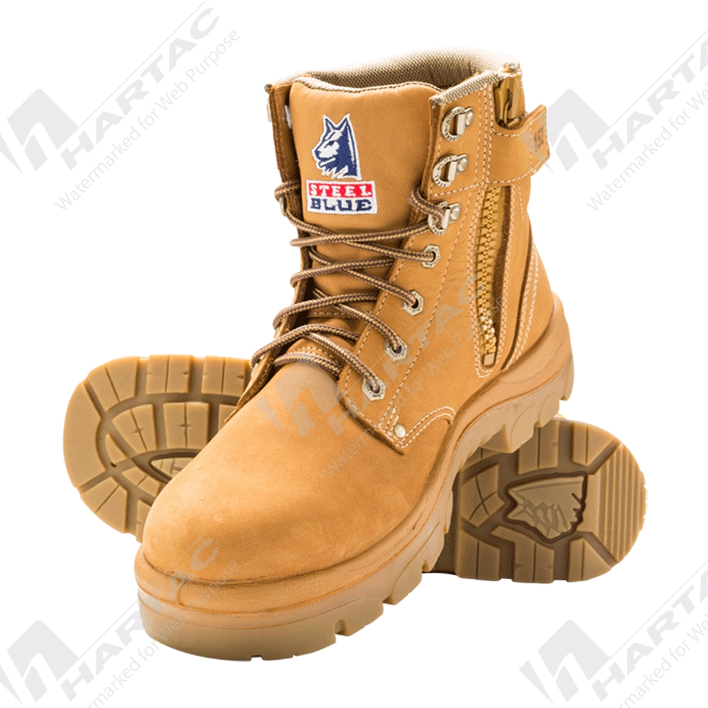 312152-5 - Steel Blue Argyle Zip TPU Safety Boots - Size 5 - Hartac ...