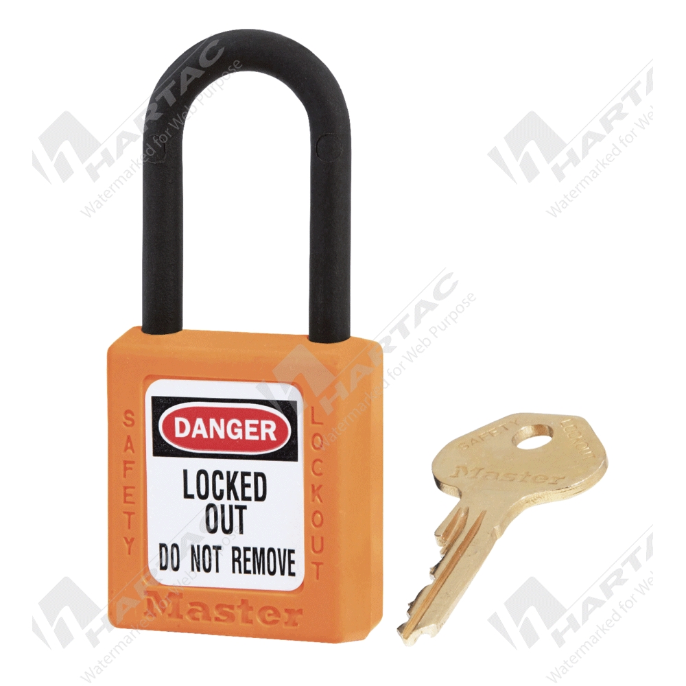 406OKA - Master Lock 406 Zenex™ Thermoplastic Safety Padlock Keyed ...