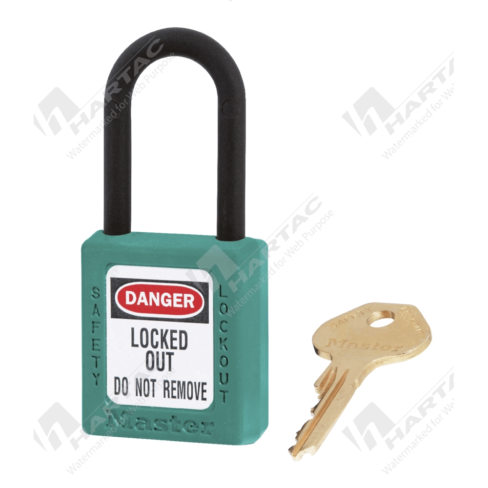 406T - Master Padlock 406 Teal Xenoy Plastic Keyed Differently - Hartac ...