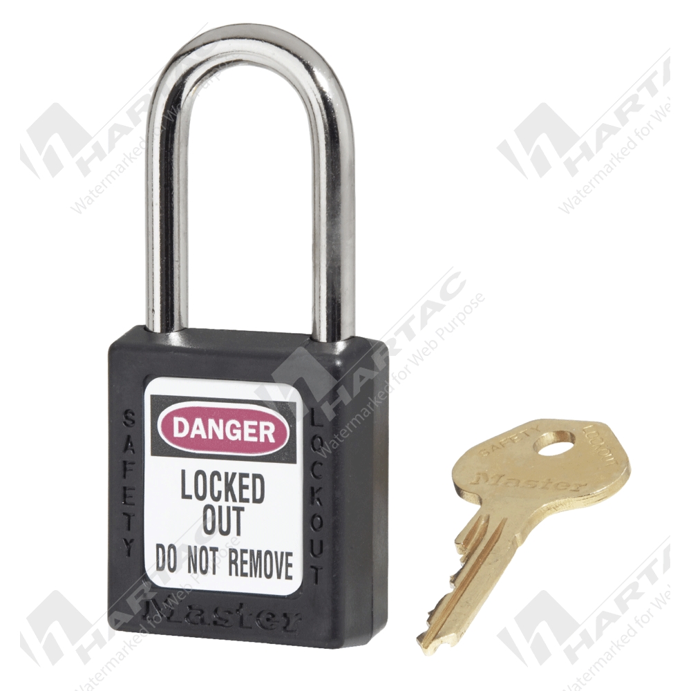 410BLKA12 - Master Padlock 410 Black Keyed Alike Set of 12 - Hartac ...