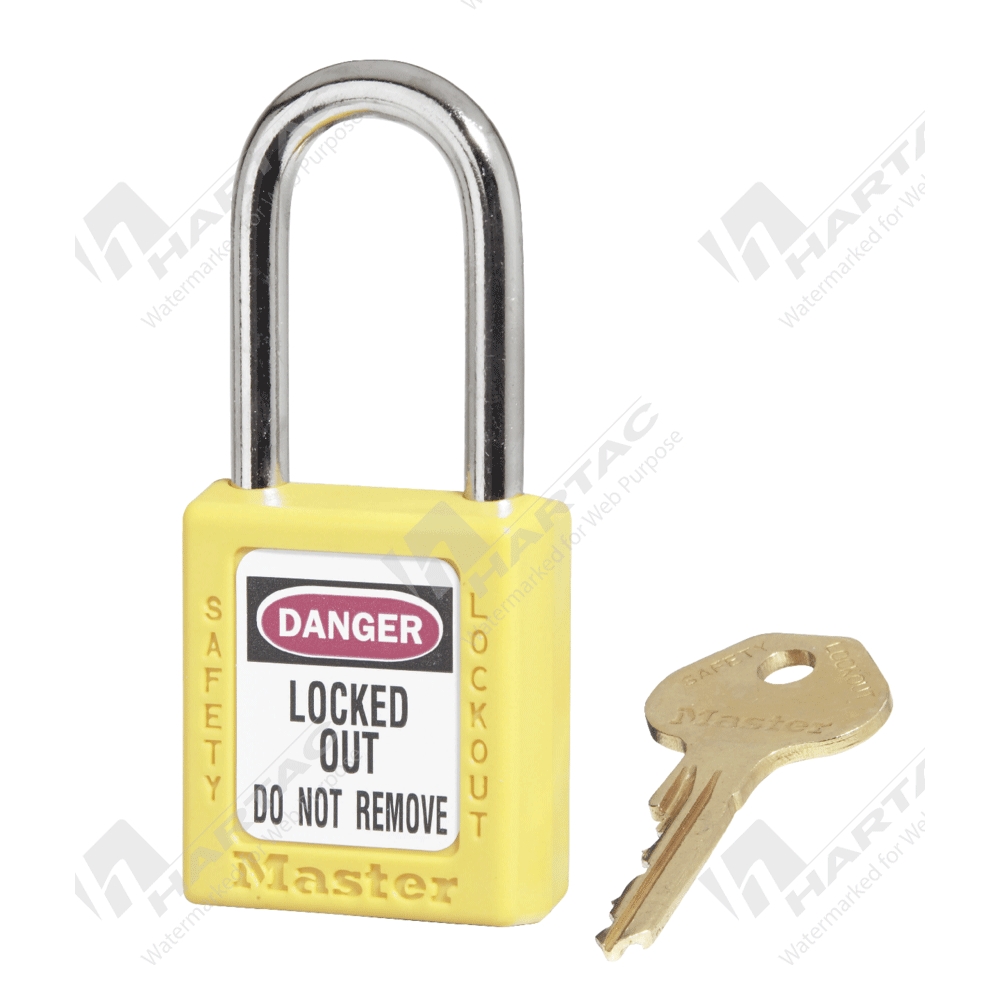 410YKA3 - Master Padlock 410 Yellow Keyed Alike Set of 3 - Hartac Australia