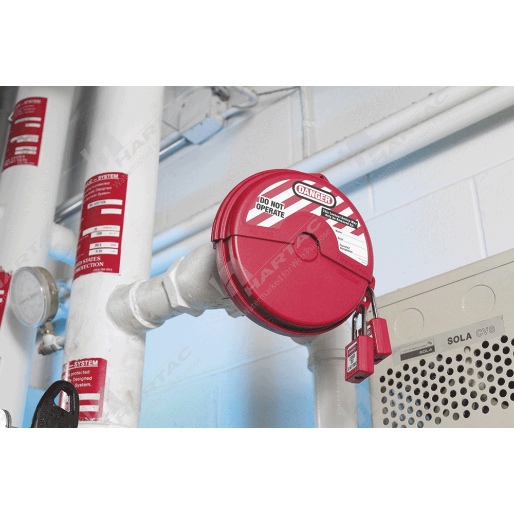 480 - Master Lock Rotating Gate Valve Lockout Fits 25mm-76mm Diameter ...