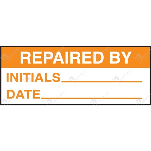 Vinyl Cloth Write-On Labels - Repaired By Calibration & Inventory ...