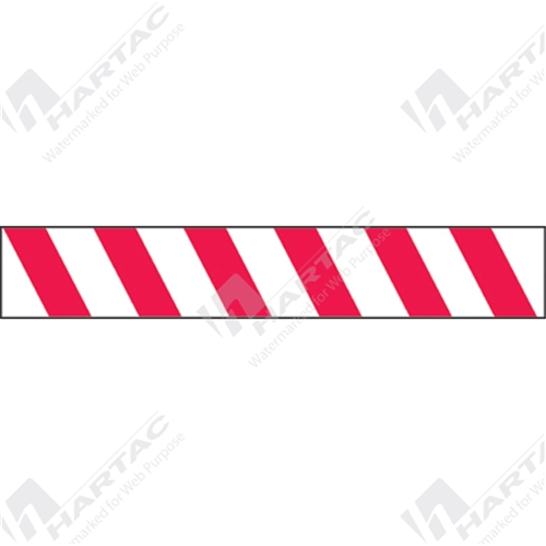842596 - Aisle Marking Tape 50m*33m Red & White Diagonal Stripe ...