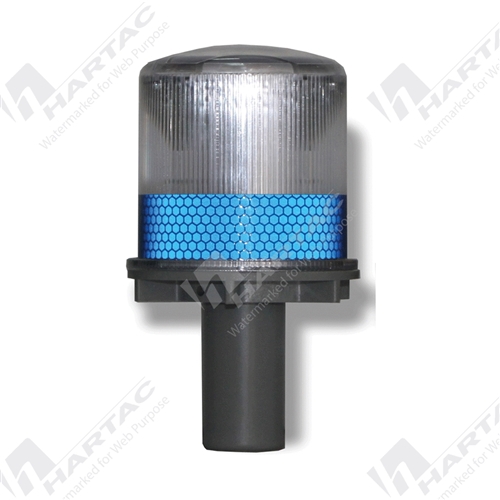 BEACON-SP-BWB - Solar Powered LED Warning Beacon Blue - Hartac Australia