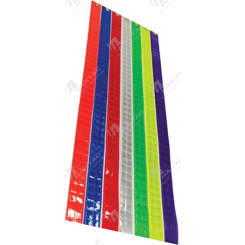 HS11553-4 - Mine Hanging Strip Fluoro Lime Reflective 50mm wide x 1m ...