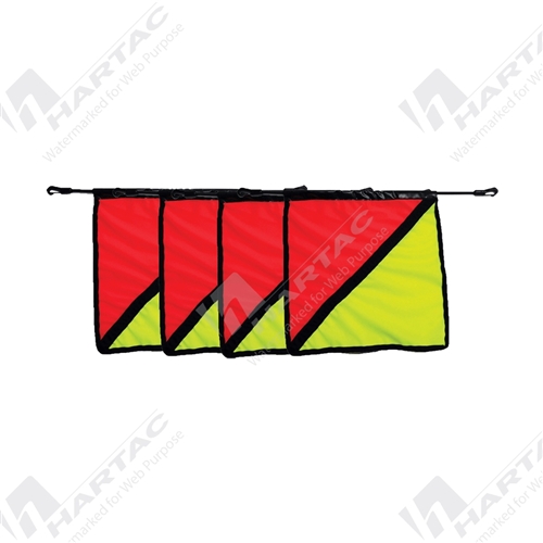 Vehicle & Truck Identification - Wide Load Flag Orange/Fluoro Yellow ...