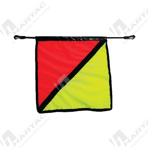 Vehicle & Truck Identification - Wide Load Flag Orange/Fluoro Yellow ...