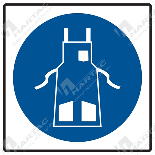 HS5800 - Mandatory "Apron Protection Pictogram" Self-Adhesive Non ...