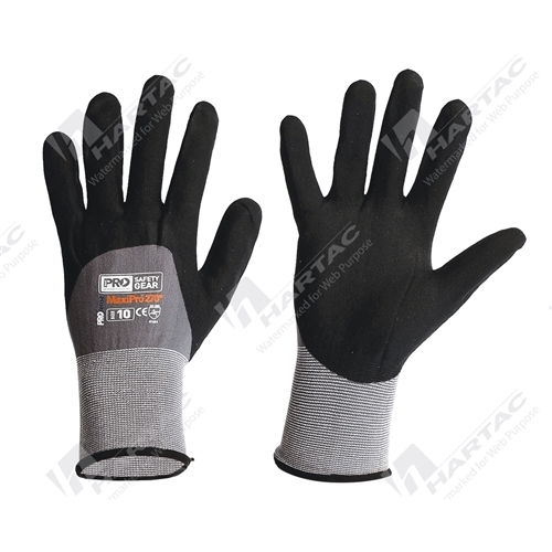 HSNPNHB-7 - ProSense MaxiPro Gloves Nitrile 3/4 Dip on Nylon/Lycra ...