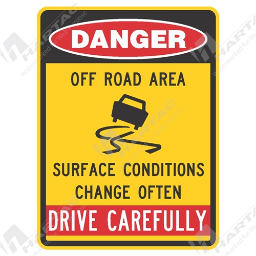 MR-WSP-16 - 900*1200 Traff Alum Ref CL1 Danger Off Road Area Surface ...