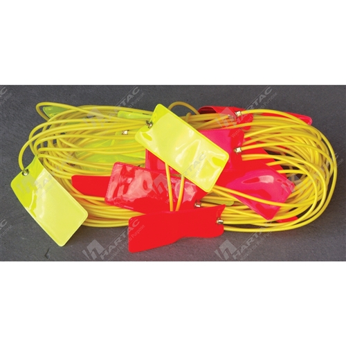RFL20RY - Reflectaline® Reflective Tags 20m Roll - Red/Yellow - Hartac ...
