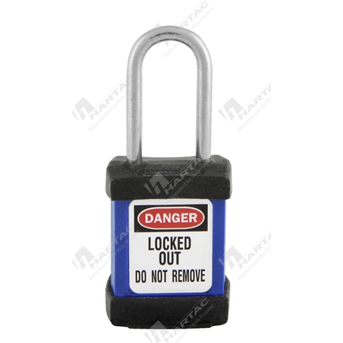 S31B - Masterlock S31 Lockout Padlock Stainless Steel Shackle Blue ...