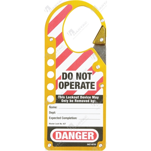 Lockout Hasps - Master Lock Aluminium Snap-On Hasp - Company Name ...