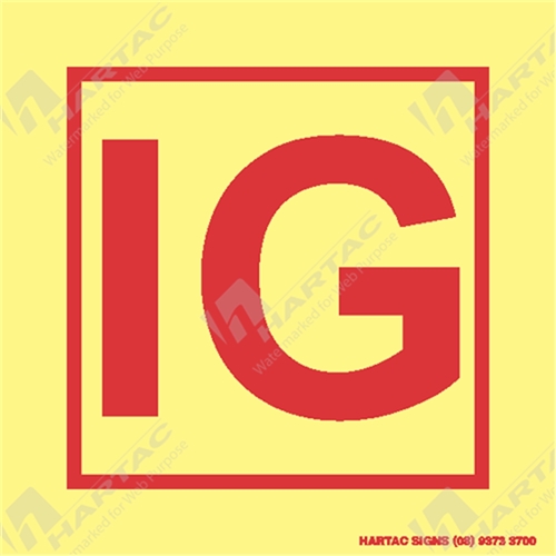 IMO Fire Control Symbols - Marine Sign Fire Control Inert Gas ...