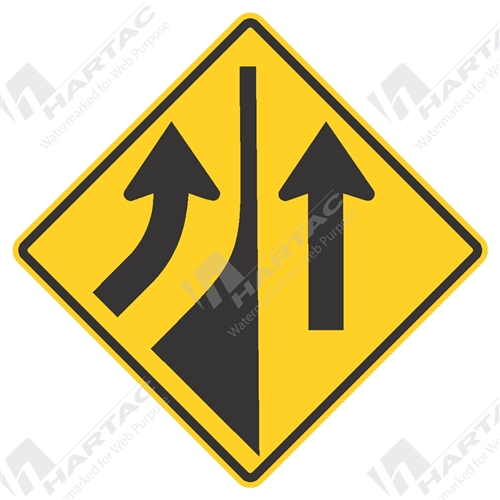 Warning Signs - No Merge Left Aluminium Reflective Class 1 - Company ...