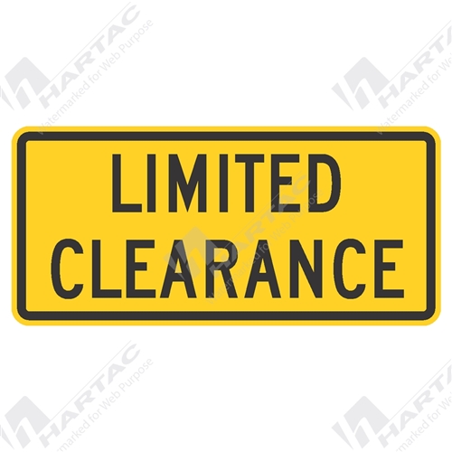 Warning Signs - Limited Clearance Aluminium Reflective Class 1 ...