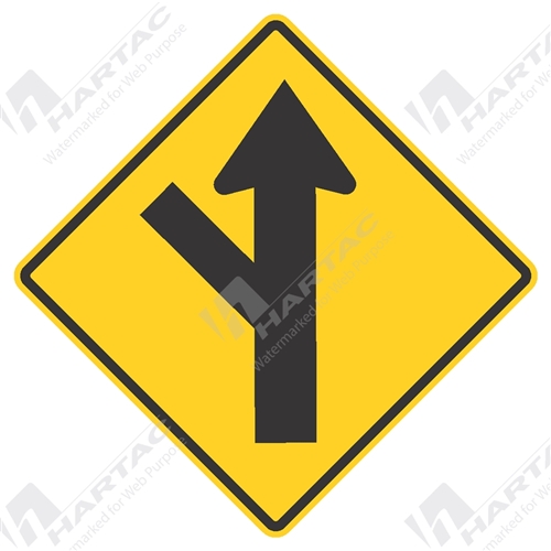 Warning Signs - Major Road Skewed Minor Side Road Left Aluminium ...