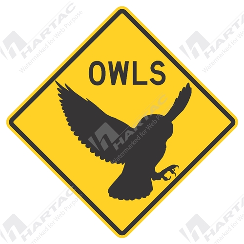 Warning Signs - Owls Aluminium Reflective Class 1 - Company Name ...