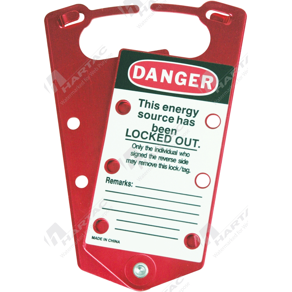65960-1 - Labelled Lockout Hasp (Each) - Hartac Australia