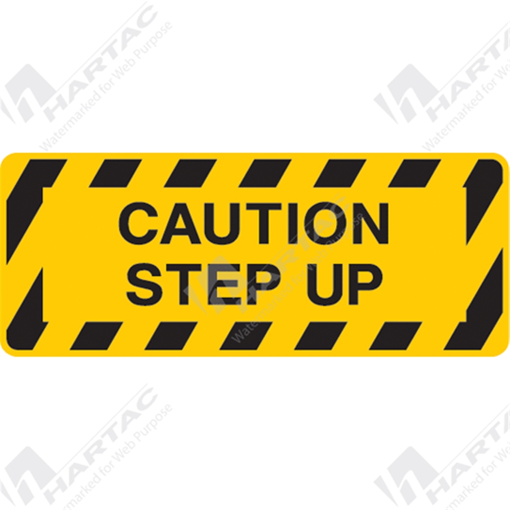 843098 - Safety Stair Markers 440 x 180mm - "Caution Step Up" - Hartac ...