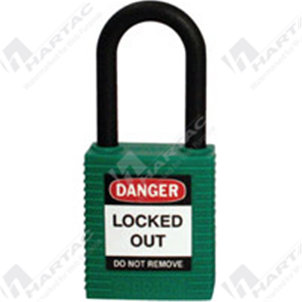 872388 - Brady Safety Padlock Nylon - Keyed Differently Green - Hartac ...