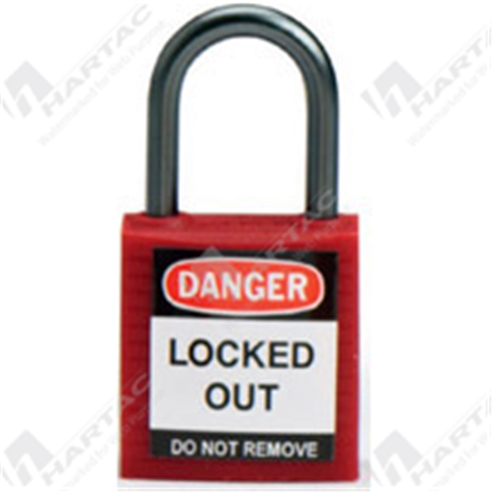 872880 - Brady Compact Padlock Red 26mm Shackle Clearance Keyed ...