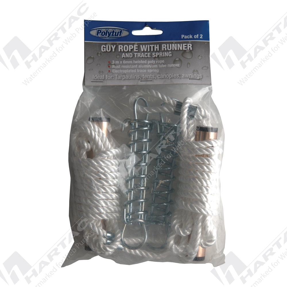 Tarpaulin/Shade Clothes - Guy Rope w/ Runner & Trace Spring Must buy in ...