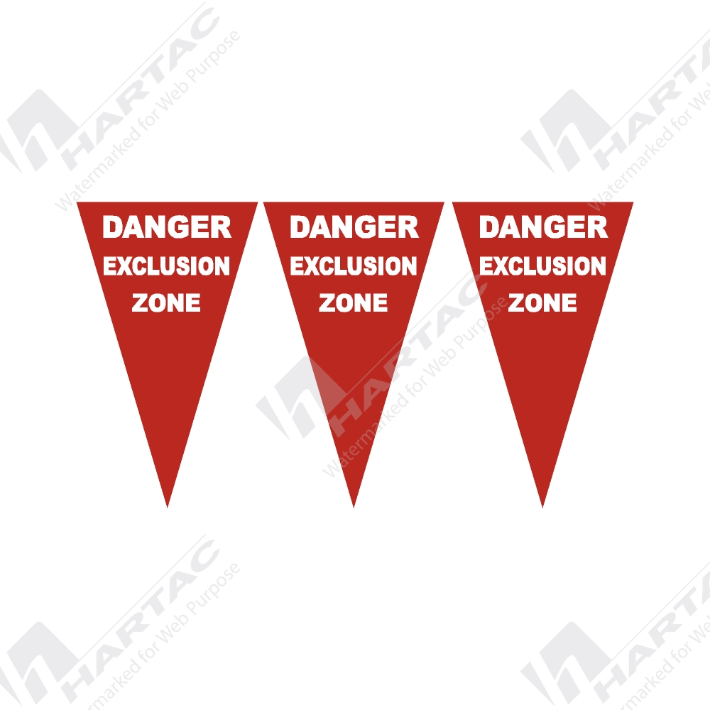 Bunting Flags/Barricading - 30mtr Roll Danger Exclusion Zone Bunting ...