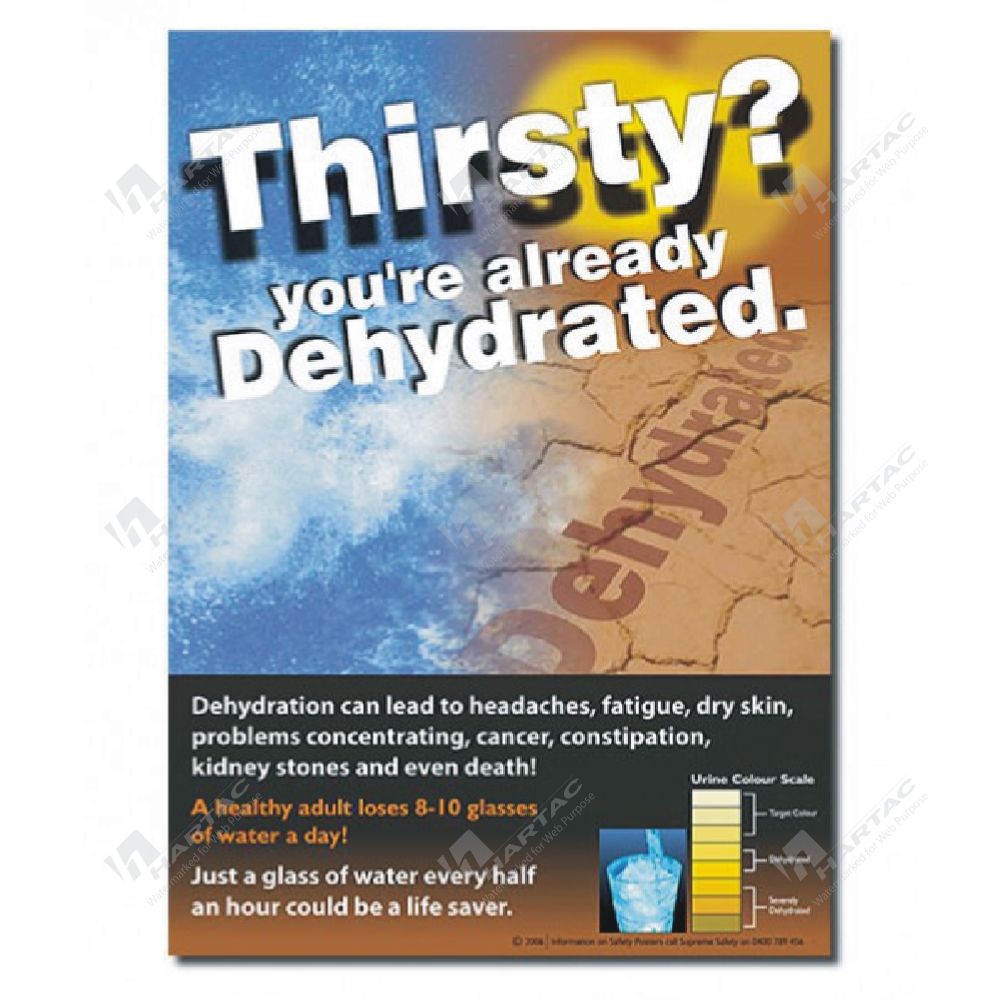 Hydration Safety Poster Water & Sun Safety Posters And Books