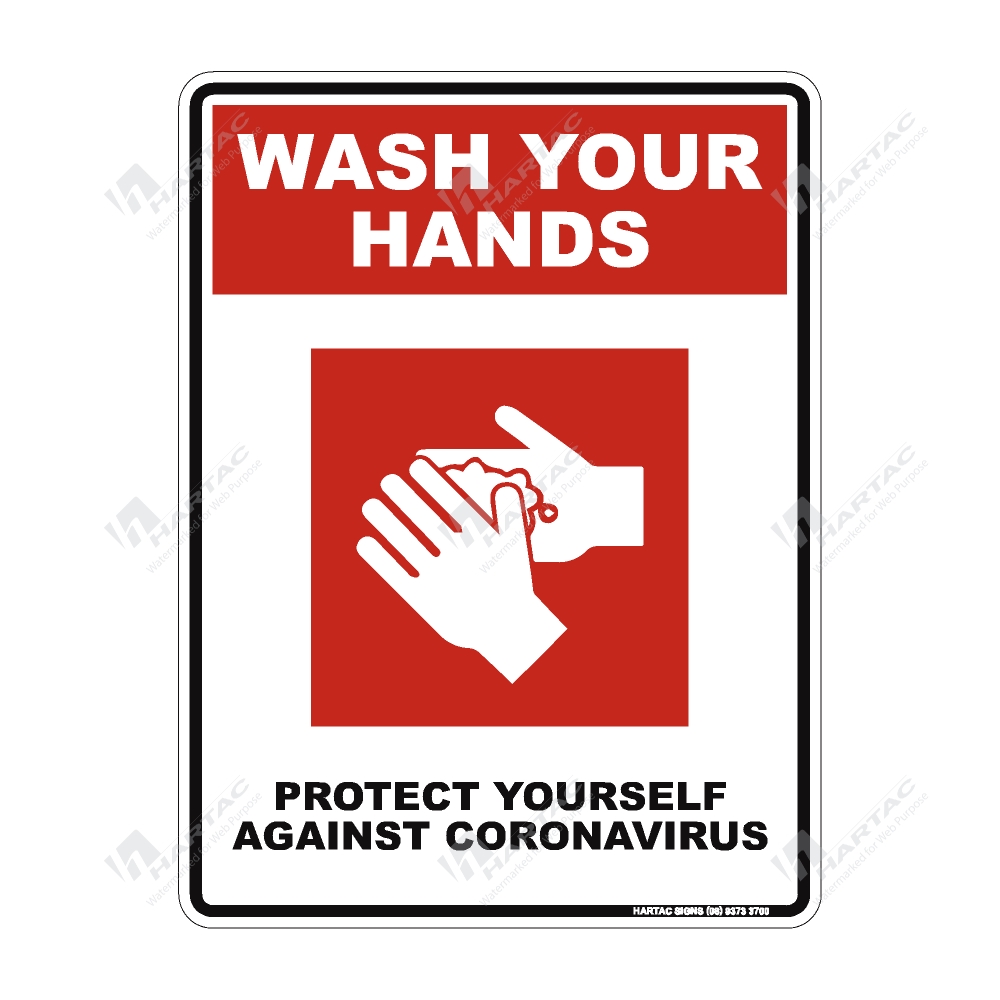 HS11650-2 - Coronavirus (COVID-19) Health Warning "Wash Your Hands ...