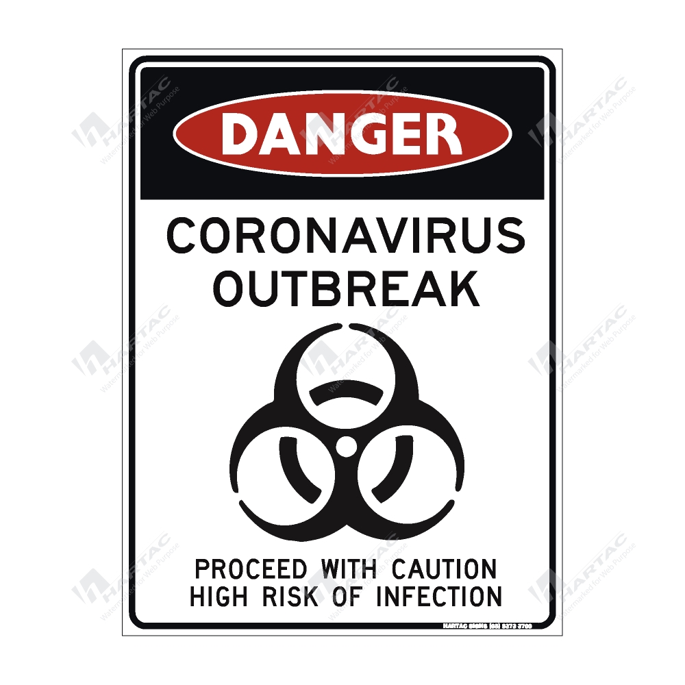 HS11654 - Coronavirus (COVID-19) Health Warning "Danger Coronavirus ...