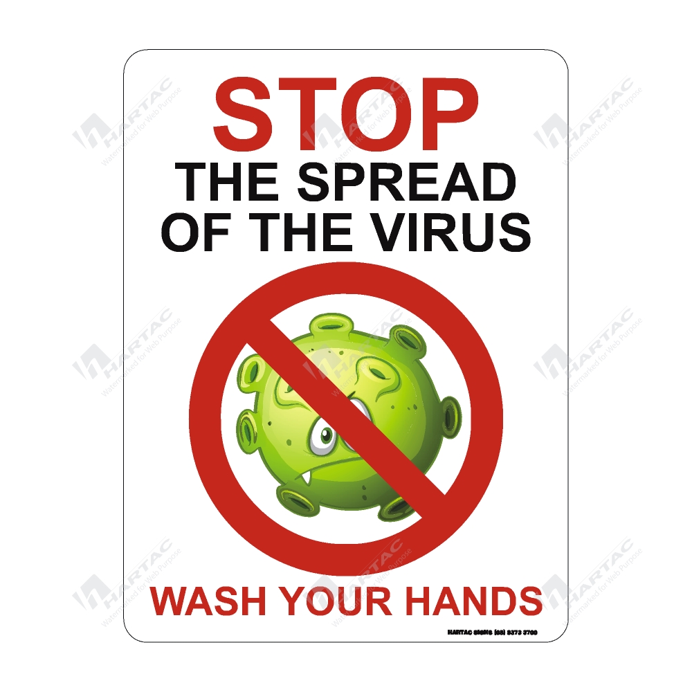 HS11655 - Coronavirus (COVID-19) Health Warning "Stop The Spread Of The ...