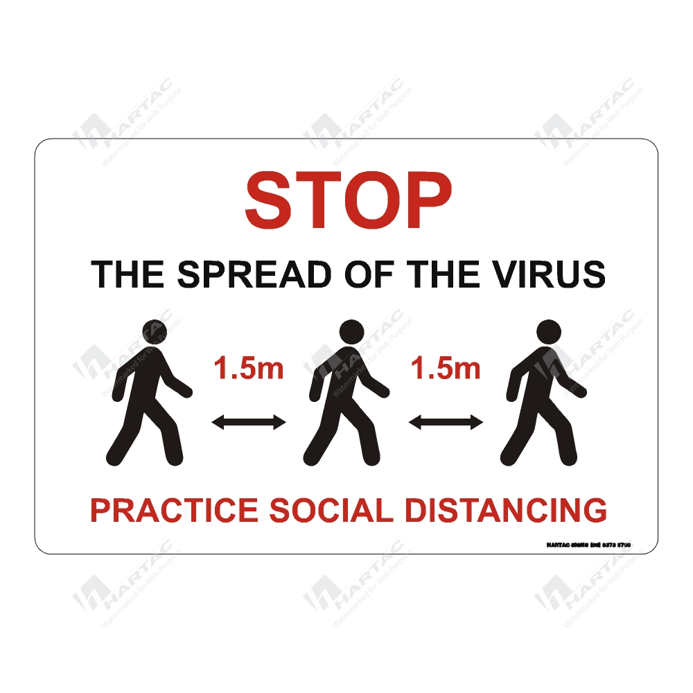 HS11658-2 - Coronavirus (COVID-19) Health Warning "Stop The Spread Of ...