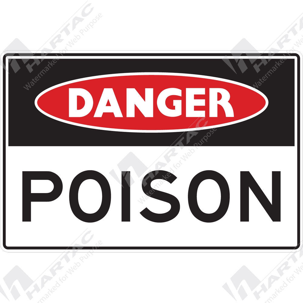 HS5322 - Danger (Hazardous Substance) "Poison" Polypropylene Non ...
