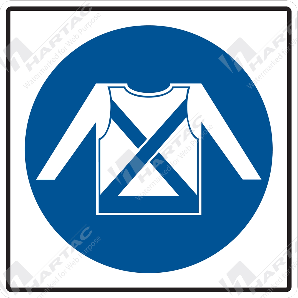 HS5773 - Mandatory "Safety Shirt Pictogram" Self-Adhesive Non ...