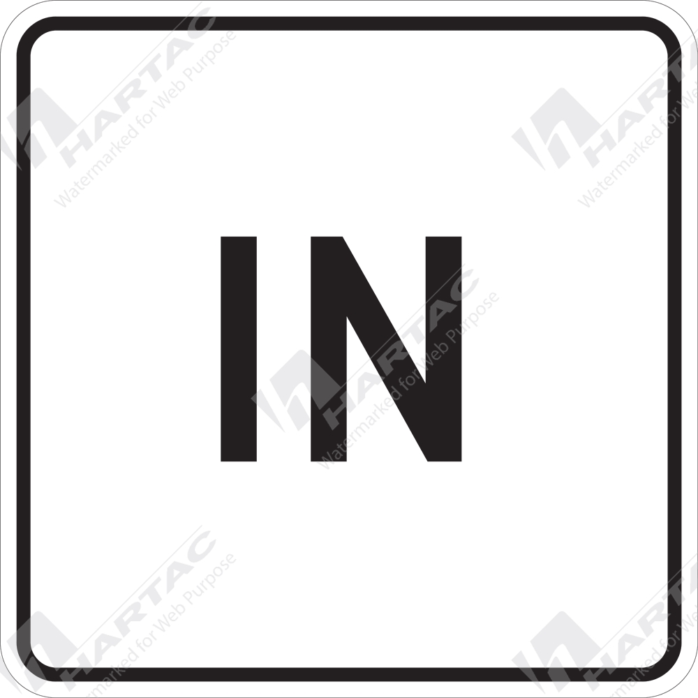 HS6204 - 150*150 Gen S/A Non-Ref In Black on White - Hartac Australia