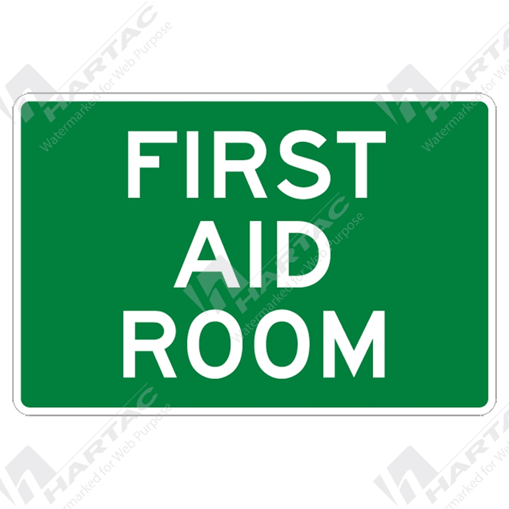 HS6290 - 600*450 Poly Non-Ref First Aid Room White on Green - Hartac ...