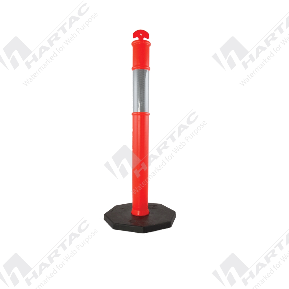 Bollards - 1150mm High T-Top Delineator with 8kg Base and Ref Band ...
