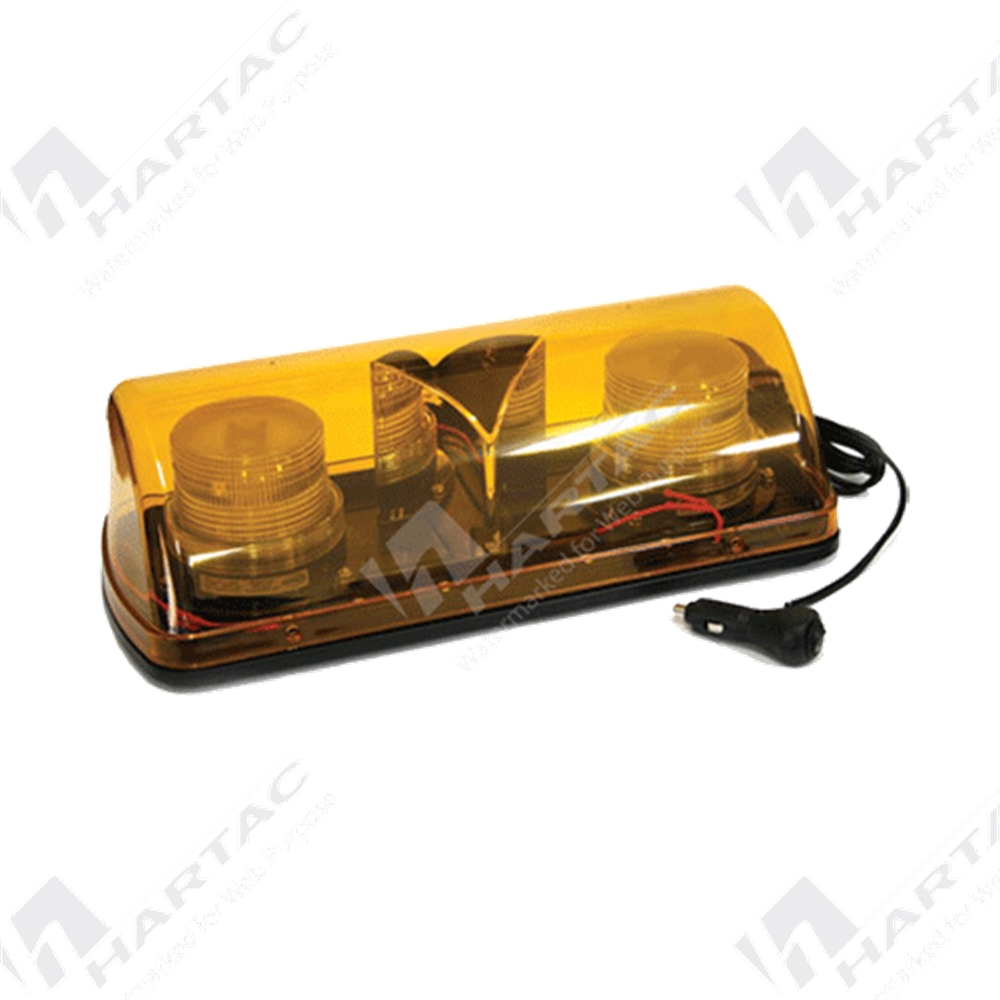 HSAL5106AM - Magnetic Base 12 LED Beacon Mini Bar Amber Coloured Outer ...