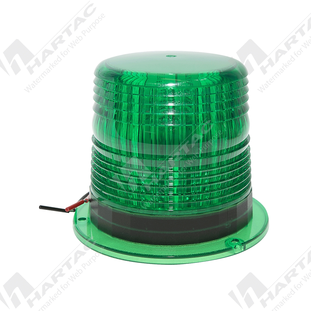 HSALC7006GB - Hardwire 12-24V Static LED Beacon - Green - Hartac Australia