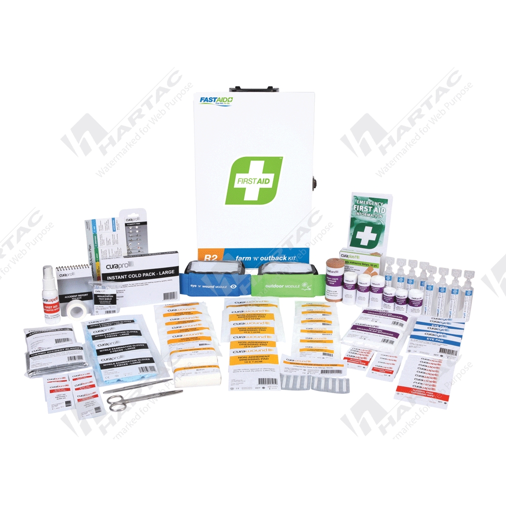 HSFAR2N10 - Farm 'N' Outback First Aid Kit R2 Metal Wall Mount - Hartac ...