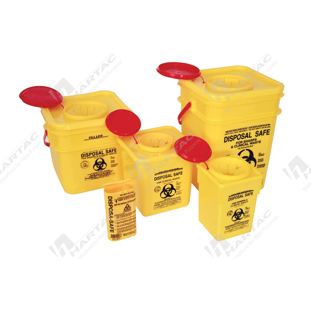 HSFSC050 - Sharps Container - 5L Capacity - Hartac Australia